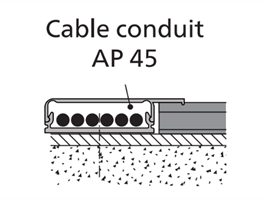 Aluminum cable conduit AP 45 | Aluminium cable tray