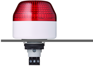 IBL 802 102 405 | Steady Beacon, 24 VAC/DC, IP65, red, panel mount, LED