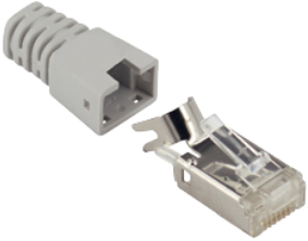 CX 8 J6M | Male Insert, MIXO, 8P+GND, Crimp, 1A, 50V, RJ45